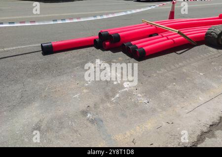 Corrugated PVC tubes for electrical conduit for underground ...