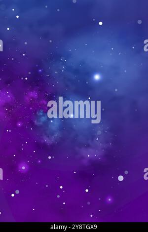 Abstract scientific background - galaxy and nebula in space. Elements ...