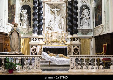 Ventimiglia, Italy - August 2022: the baroque church interior of ...