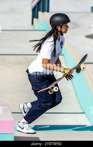 United States' Paige Heyn competes during the women's semifinals at the ...