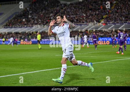 AC Milan's midfielder Christian Pulisic during ACF Fiorentina vs AC ...