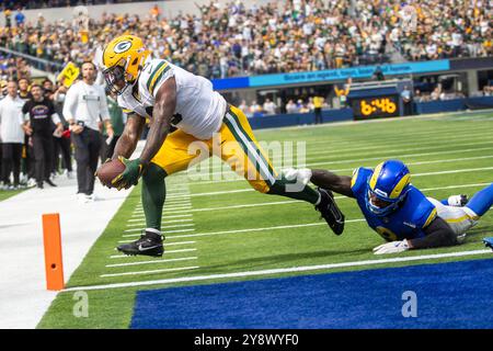 Los Angeles Rams linebacker Jared Verse in action during the first half ...