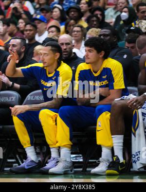 Golden State Warriors' Gui Santos plays during an NBA basketball game ...
