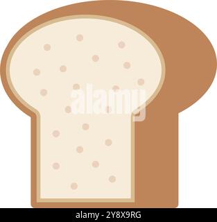 Simple white bread icon. Editable vector Stock Vector Image & Art - Alamy