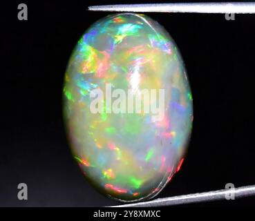 Stunning Opal Gemstone with Iridescent Play of Color and Smooth Surface ...
