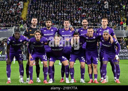 ACF Fiorentina's team line-up during ACF Fiorentina vs Udinese Calcio ...