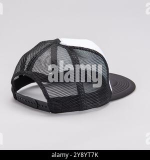 Baseball cap with mesh back in hand front view isolated Stock Photo - Alamy