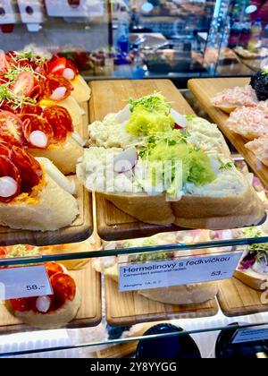 Czech open sandwich, Sisters bistro in Prague sells famous Czech open ...