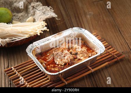 Spicy Roast Pig Brain , Roasted brain Stock Photo - Alamy