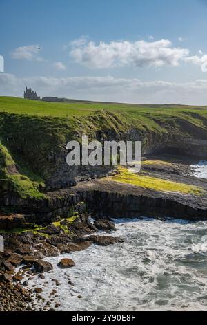 Classiebawn Castle, perched atop the windswept cliffs of Mullaghmore ...
