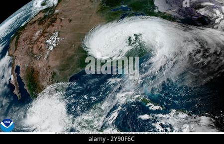 NOAA satellite image of Hurricane Helene as a category 4 monster storm ...