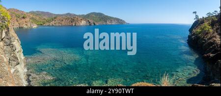 The stunning Turkish Mediterranean coastline as seen from the Lycian ...