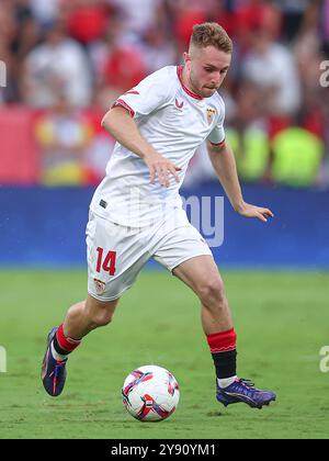 Gerard Fernandez Peque of Sevilla FC during the La Liga EA Sports, date ...