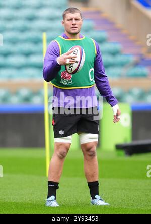 England's Tom Willis during a training session at the Allianz Stadium ...