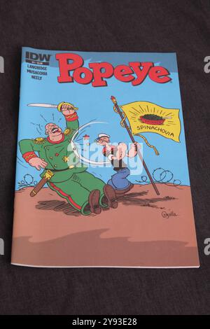 IDW comic books - Popeye Spinachovia comic book cover Stock Photo - Alamy