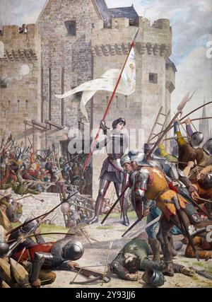 Painting of Joan of Arc at the Siege of Orléans Eugène Lenepveu - The ...