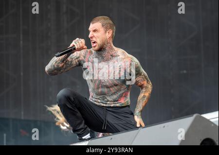 June 27, 2024: Alex Terrible performs with Slaughter to Prevail at the ...