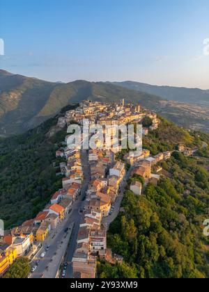 Panoramic view of the Molise village of Trivento, Italy Stock Photo - Alamy