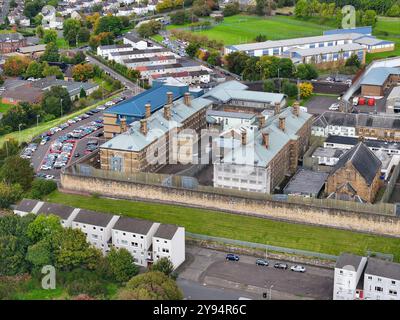 Aerial drone view of SPS Barlinnie prison Glasgow Stock Photo - Alamy
