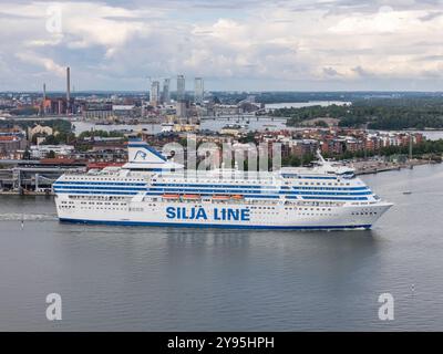 Aerial drone view to the Helsinki waterfront area Stock Photo - Alamy
