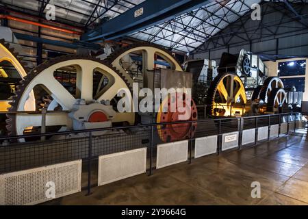 Machine, device for squeezing sugar cane (Saccharum officinarum ...