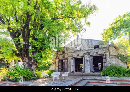 Inside the Sitio Remedios heritage resort consisting of transported ...