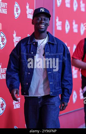 Kansas City Chiefs safety Nazeeh Johnson catches a ball at NFL football ...