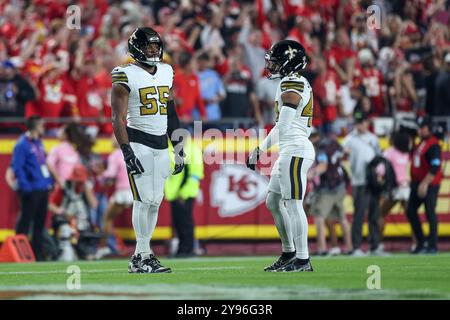 New Orleans Saints linebacker Isaiah Stalbird (44) defends during an ...