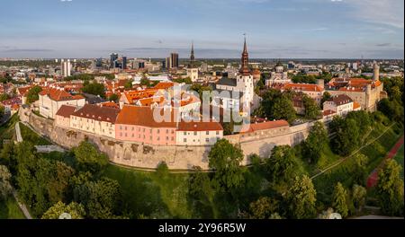 Aerial drone photo over Tallinn downtown Stock Photo - Alamy
