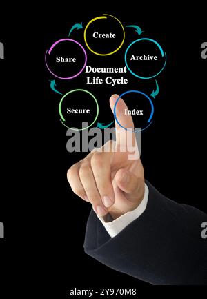 Components of Document Life Cycle Stock Photo - Alamy