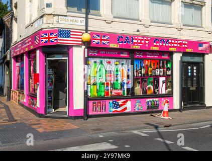 Candy Corners convenience store shop, Dogs Head Street, town centre of ...