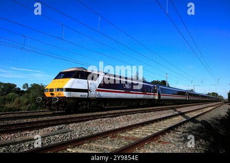 82223 LNER, White Livery train, East Coast Main Line Railway, Grantham ...