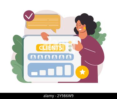 New customers search. Business development in a new targeted group of ...