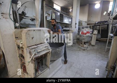 A view of bakeries that stopped working and producing bread, due to the ...