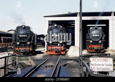 Wernigerode engine shed in 1990 Stock Photo - Alamy