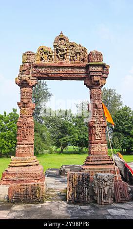 View of the 12th-century ancient Mahadev Temple, situated on the ...