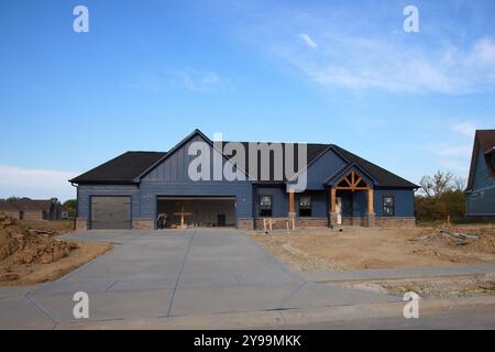A home building boom leads to new home construction in the suburbs in ...