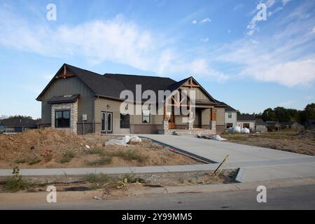 A home building boom leads to new home construction in the suburbs in ...