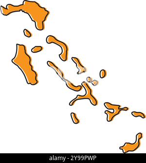 Bahamas Map Icon Illustration Element Design Stock Vector Image & Art ...
