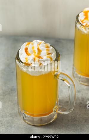 Sweet Butterscotch Butter Beer Cocktail with Whipped Cream and Syrup ...