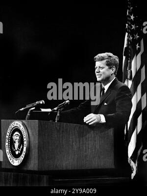 Press Conference, State Department Auditorium, 4:00PM. President John F ...