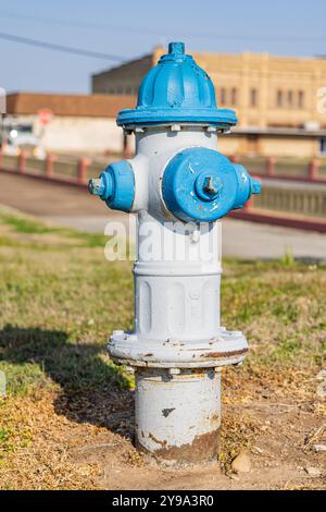 Yoakum, Texas, United States. A small metal pail being used as an ...