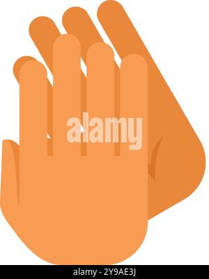 Two hands are clapping, showing approval and encouragement in a ...