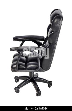 Executive office chair with arm rests for sitting side view Stock Photo ...