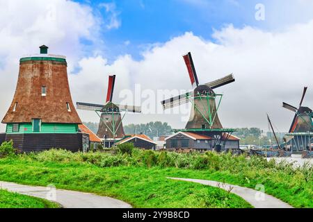 Unique old, authentic, real working windmills in the suburbs of ...