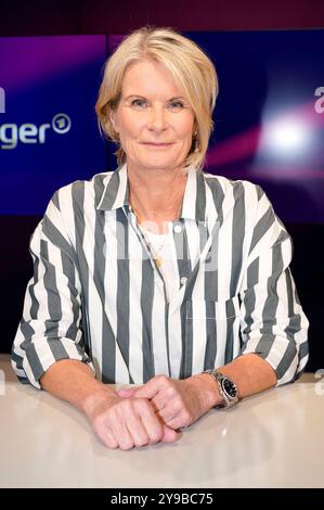 Susanne Gaschke in der ARD-Talkshow maischberger im Studio Berlin ...