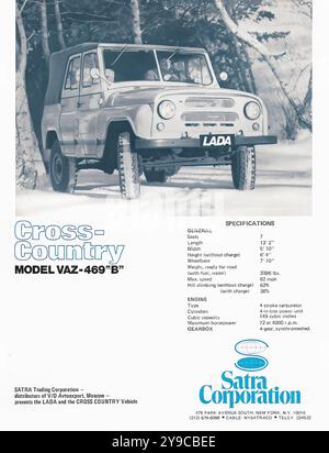 LADA for the USA - Vintage press car advertising Stock Photo - Alamy