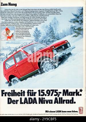 Lada Niva - Vintage press car advertising Stock Photo - Alamy