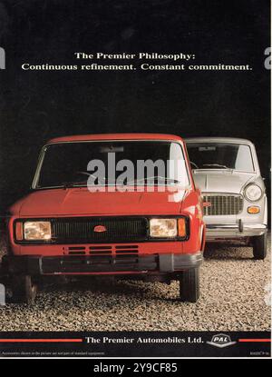 Premier Padmini - Vintage press car advertising Stock Photo - Alamy