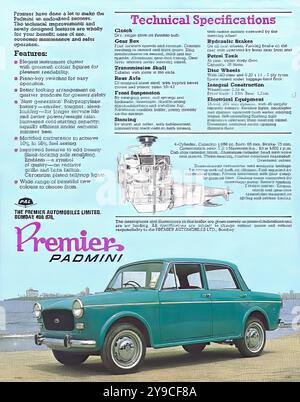 Premier Padmini - Vintage press car advertising Stock Photo - Alamy